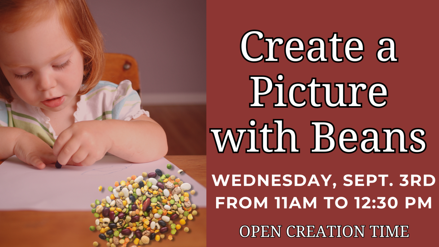 Kids’ Craft Class: Create a Picture Using Beans – Bronkberry Farms